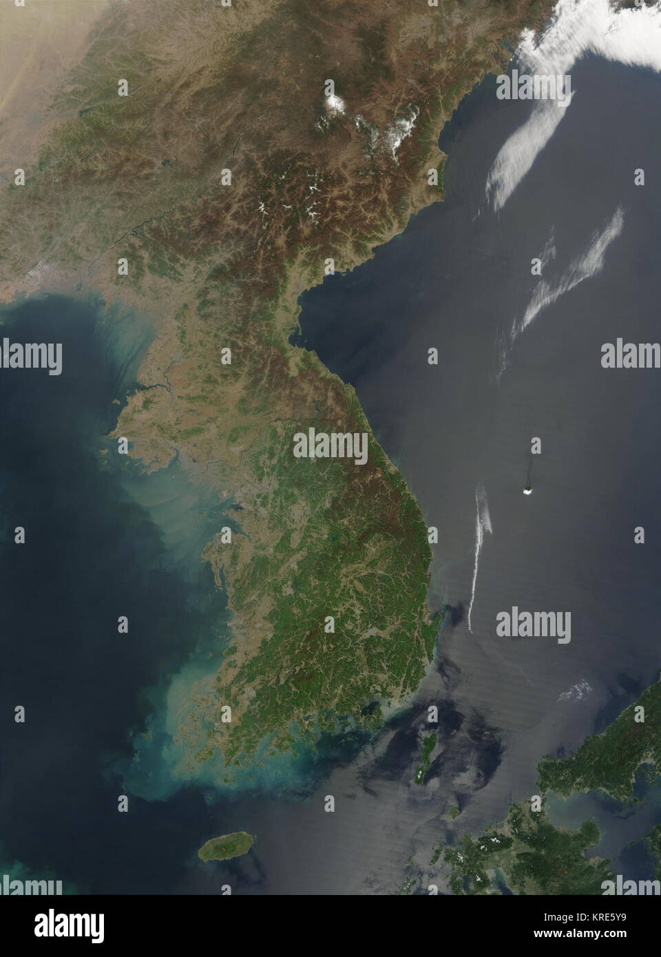 N Korea sat image Stock Photo - Alamy