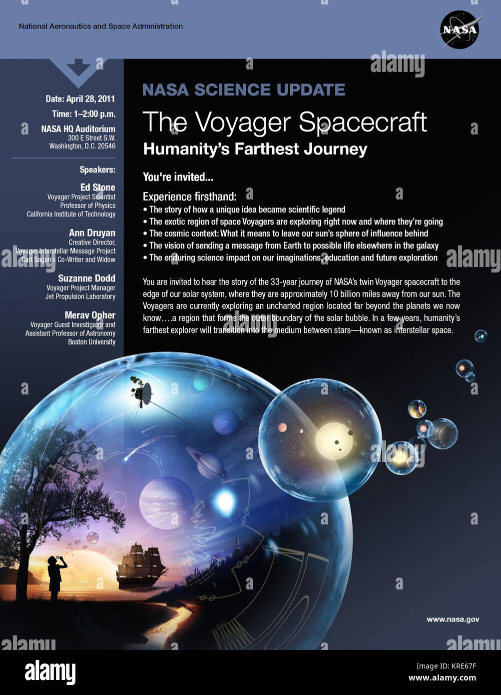 NASA Science Update - The Voyager Spacecraft - Humanity's Farthest ...