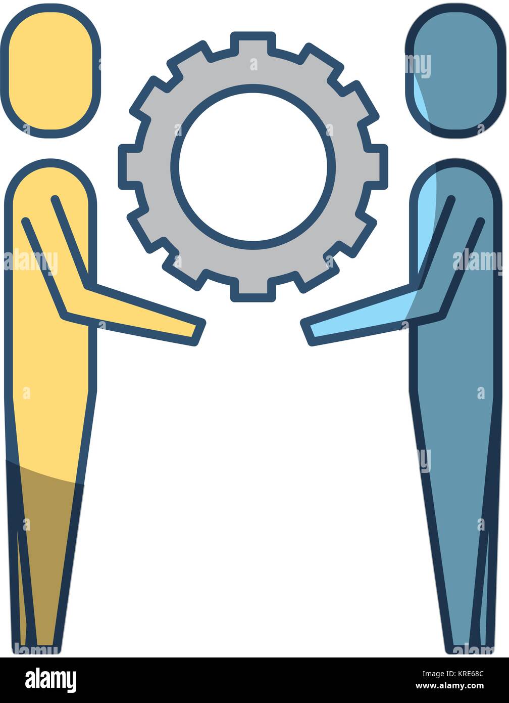 Businessmen gear design management hi-res stock photography and images ...