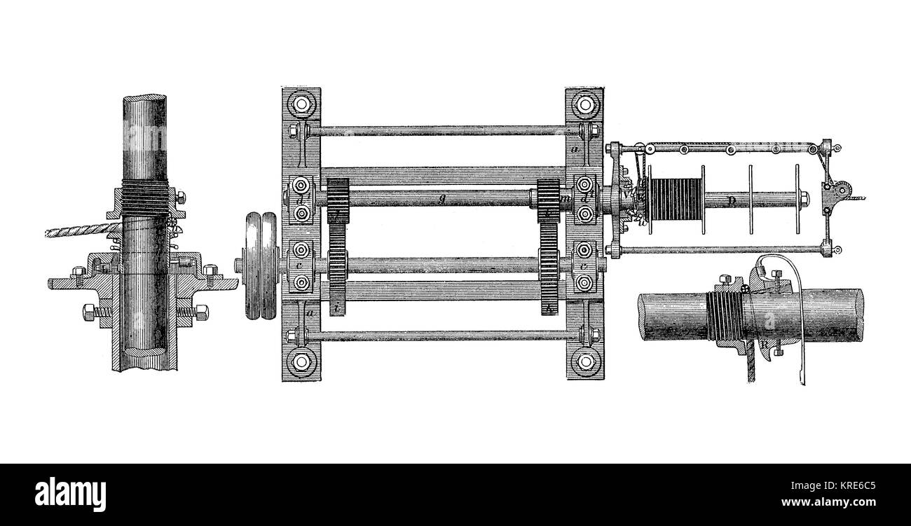 Broomans machine, for the production of ropes, rope-turning machine ...