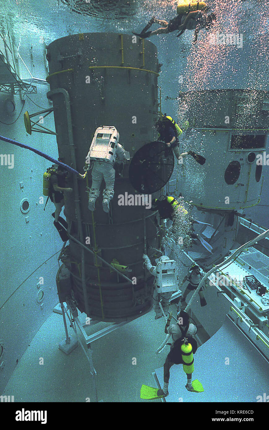 Neutral Buoyancy Simulator Hubble Space Telescope repair training Stock ...
