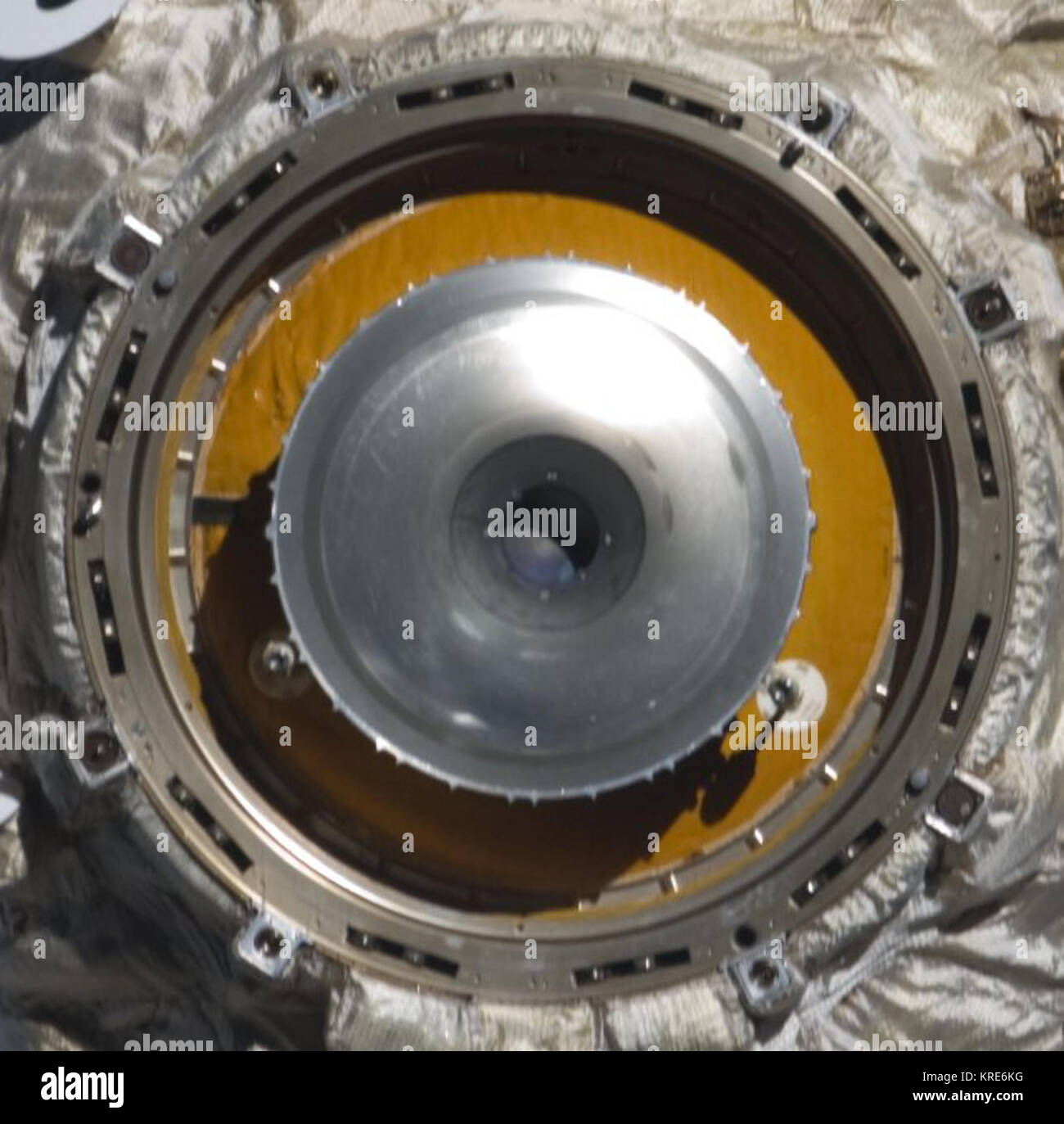 Passive hybrid docking system on Zarya Stock Photo - Alamy