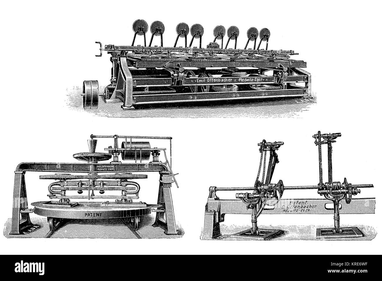 Glass industry, glass grinding machines by Emil Offenbacher ...