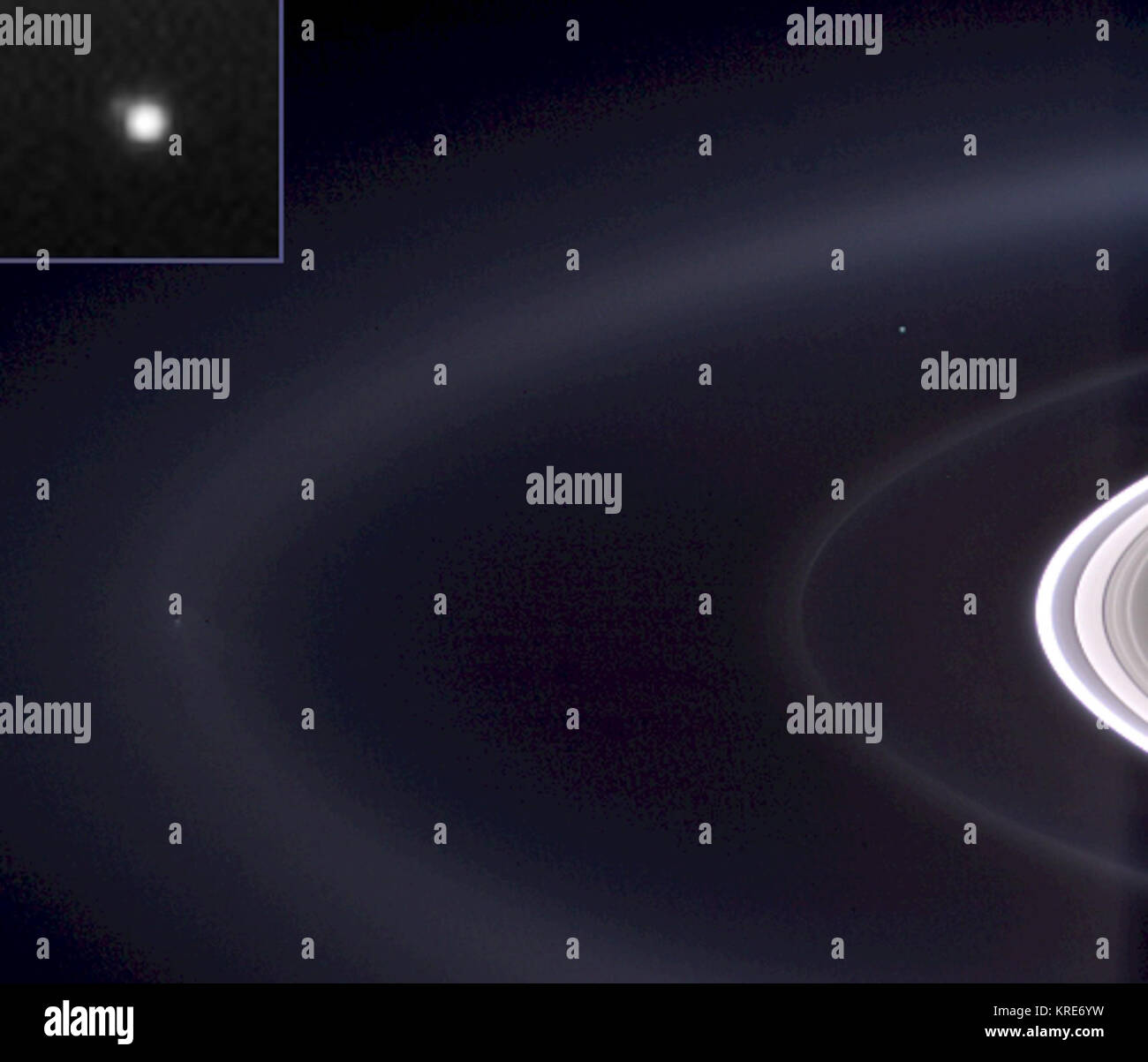 PIA08324 - Pale Blue Orb Stock Photo - Alamy