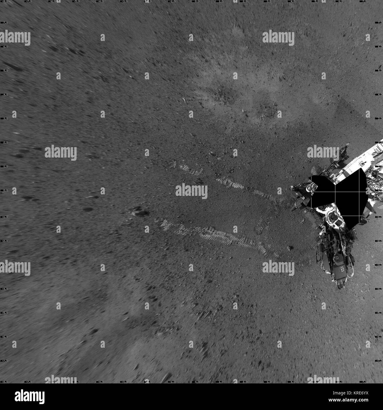 PIA16094-Mars Curiosity Rover-First Drive Tracks Stock Photo - Alamy