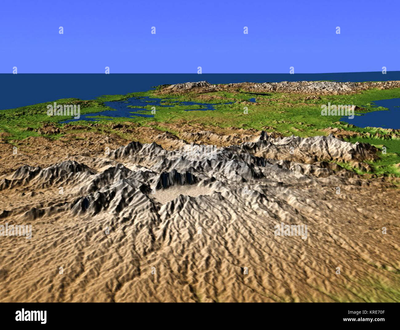 Elevation map shaded topography hi-res stock photography and images - Alamy
