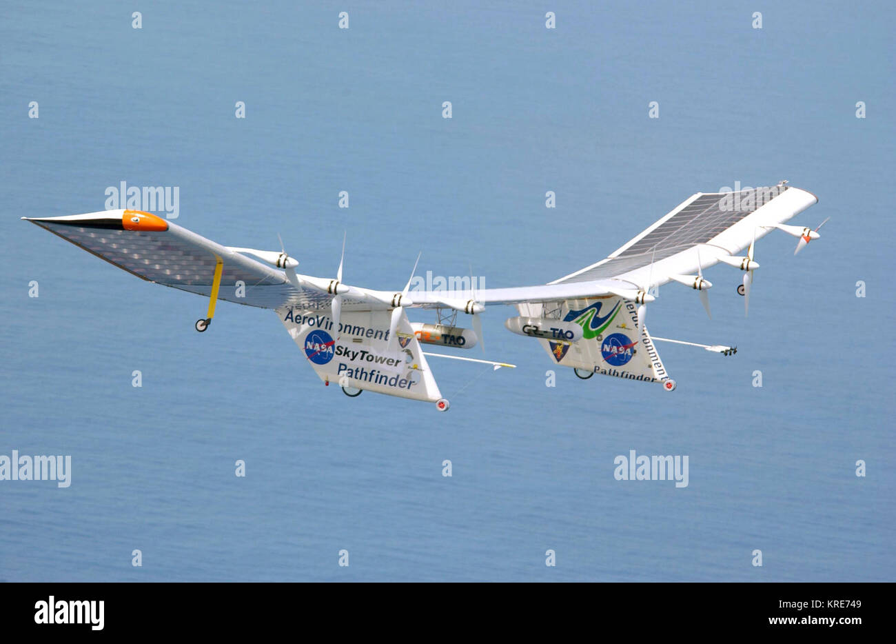 Pathfinder Plus solar aircraft over Hawaii Stock Photo - Alamy