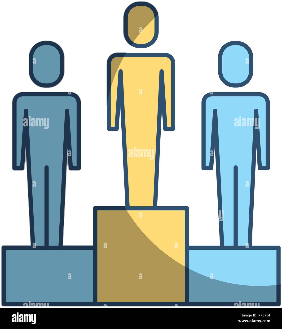 business men in podium competition success Stock Vector Image & Art - Alamy