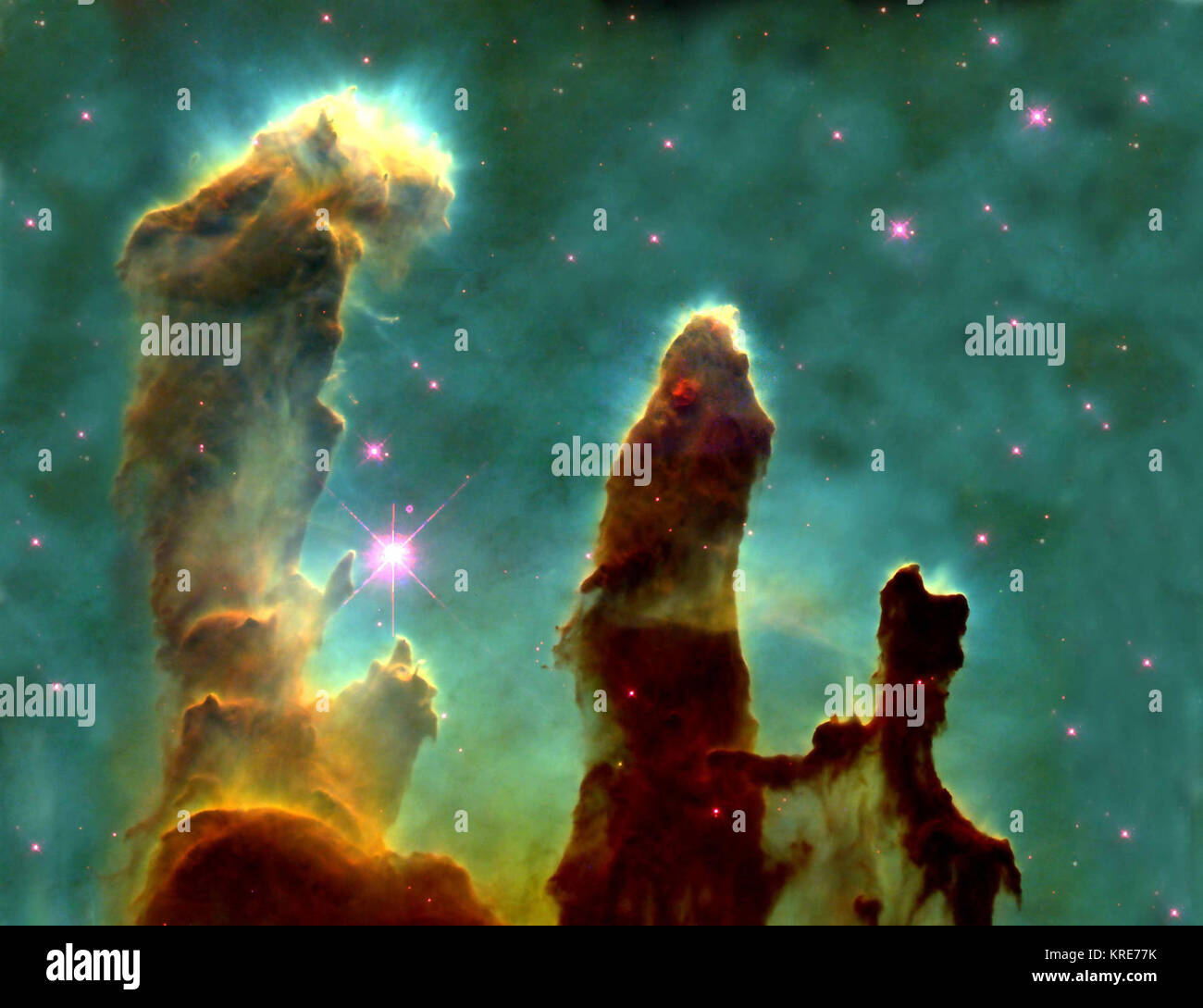 Middle Finger Nebula Pillars Column