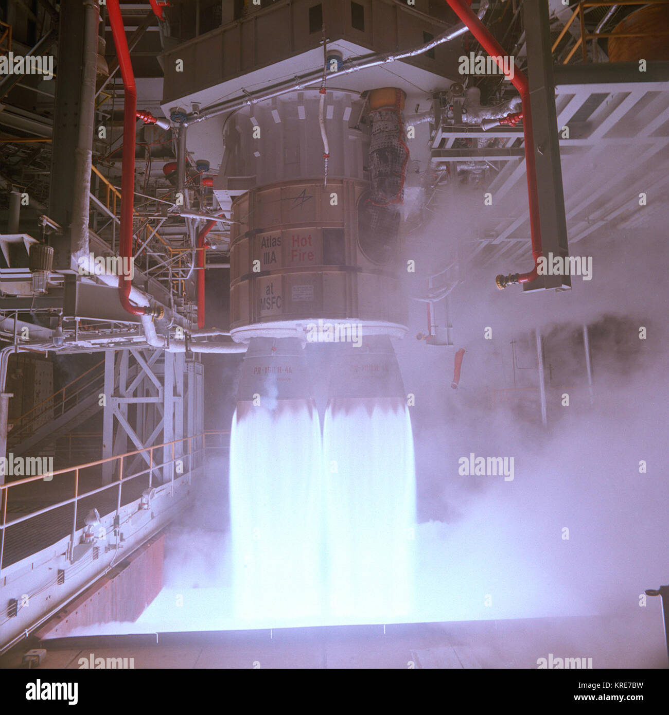 ATLAS II RD-180 RUSSIAN ENGINE TEST AT TEST STAND-INTEGRATED PROPULSION ...