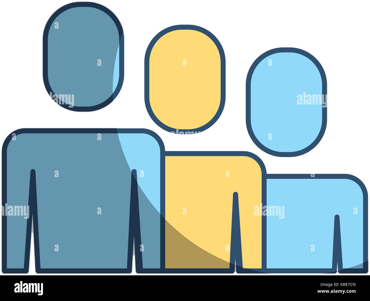 portrait business people teamwork partnership Stock Vector Image & Art ...