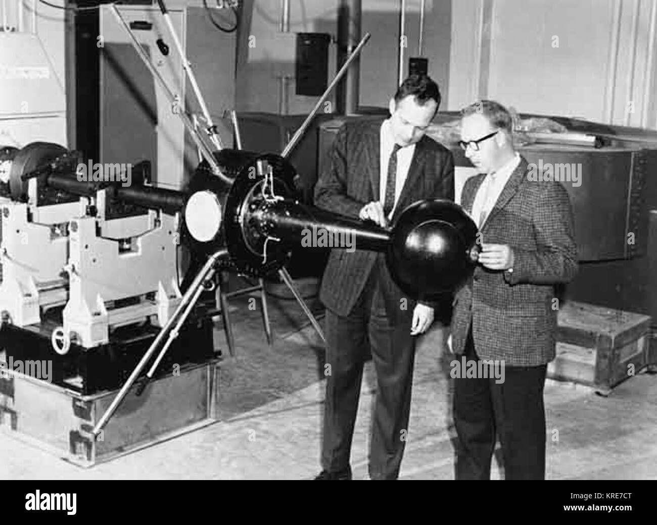 Scientific inspection Black and White Stock Photos & Images - Alamy