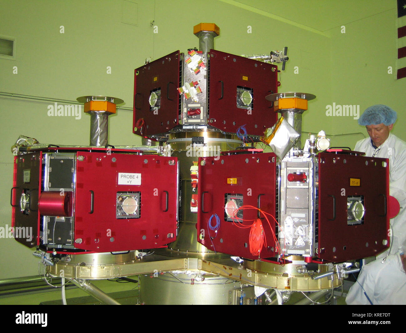 Five THEMIS satellites on the probe carrier Stock Photo - Alamy