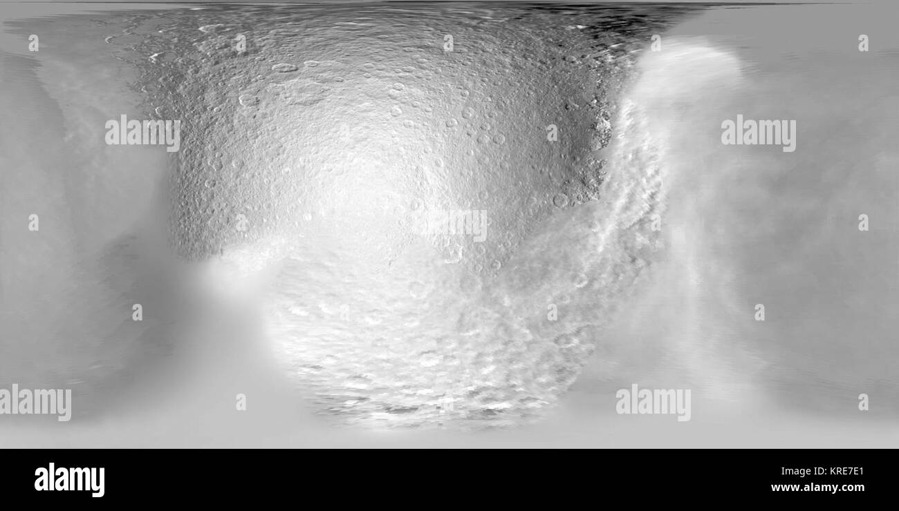 Rhea map NASA JPL Voyager Stock Photo - Alamy