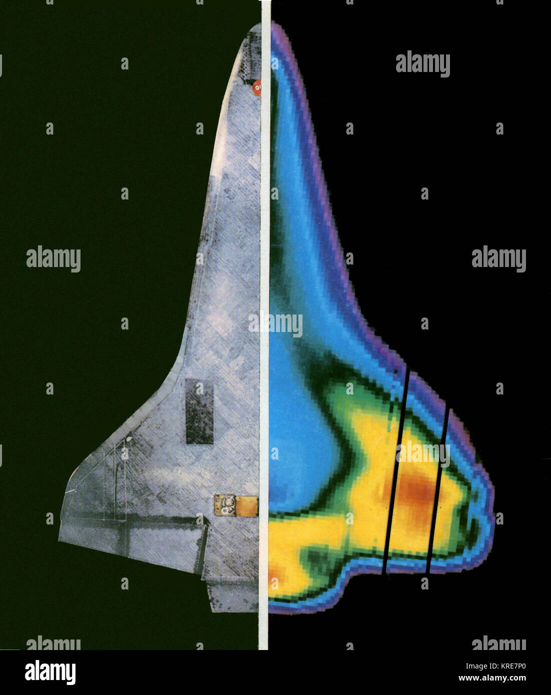 STS-3 infrared on reentry Stock Photo - Alamy