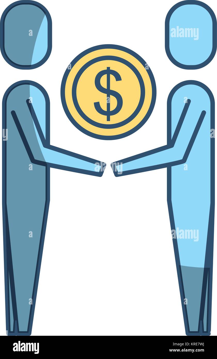 Businessman holding image human Stock Vector Images - Alamy