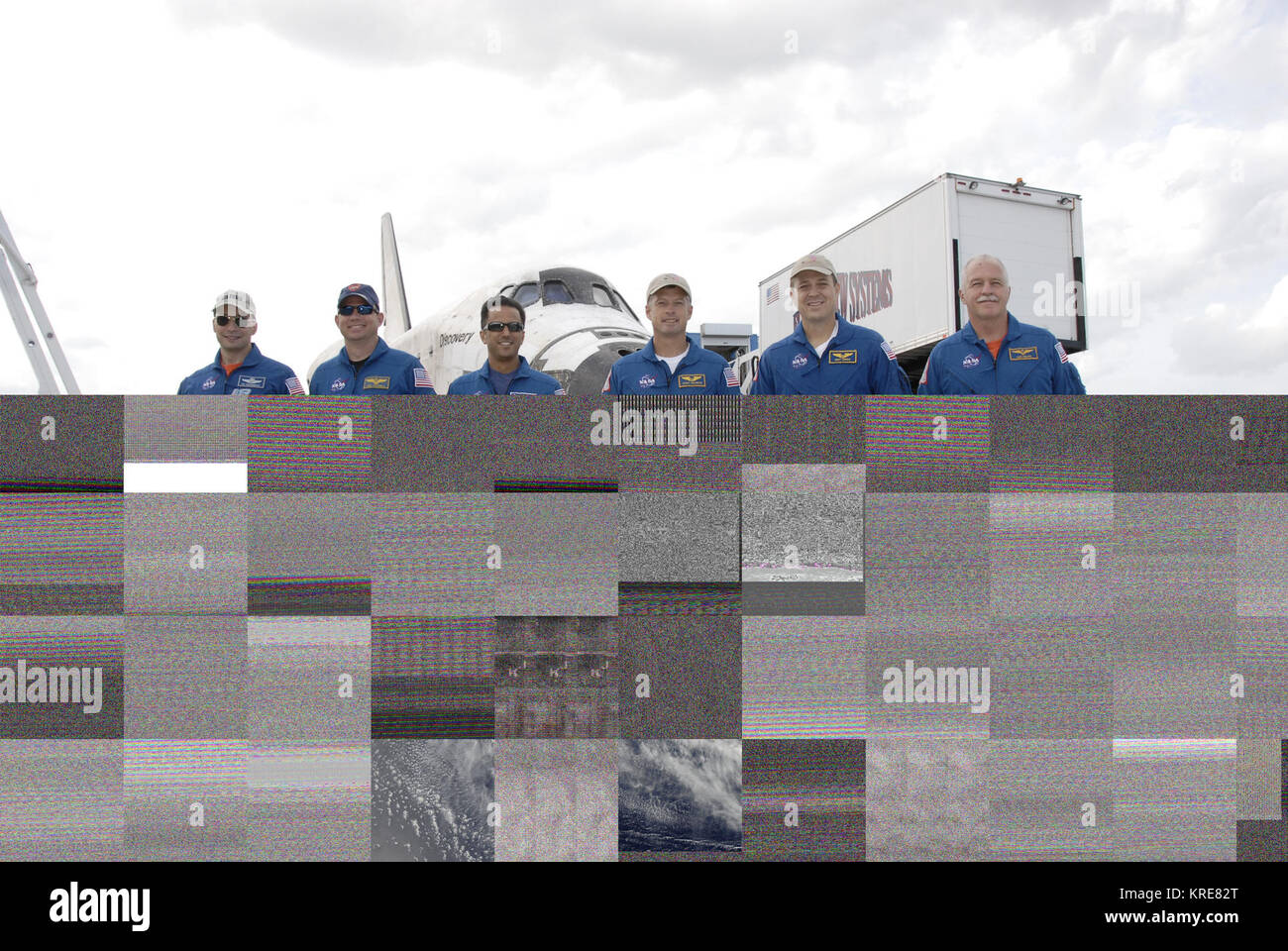 STS-119 crew after landing Stock Photo - Alamy