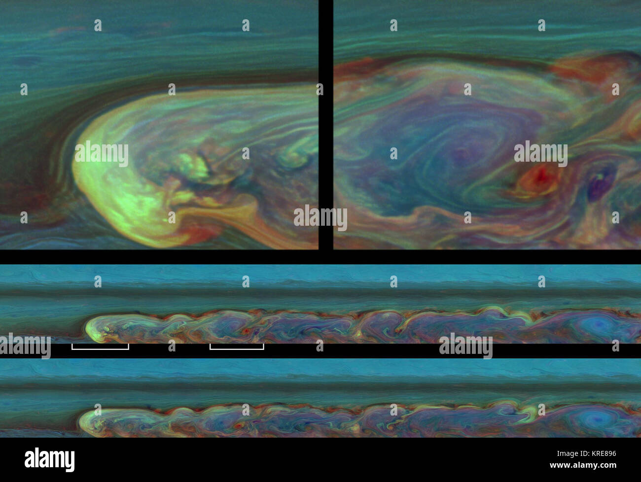 Saturn Storm Panoramas Stock Photo - Alamy