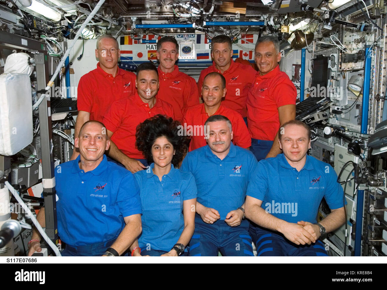 STS-117 Crew Press Photo Stock Photo - Alamy