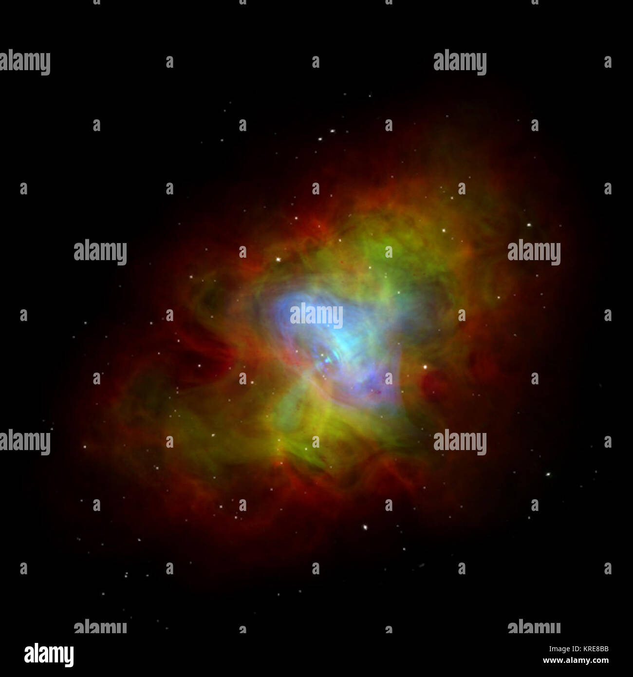 IDL TIFF file Crab Nebula in X-ray radio and infrared wavelengths Stock ...