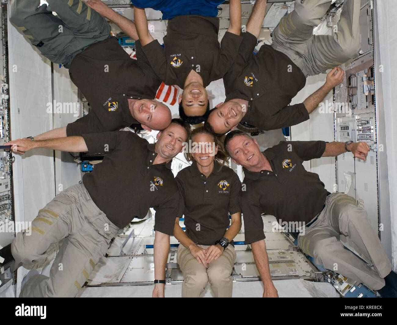STS-124 crew in Kibo Stock Photo - Alamy