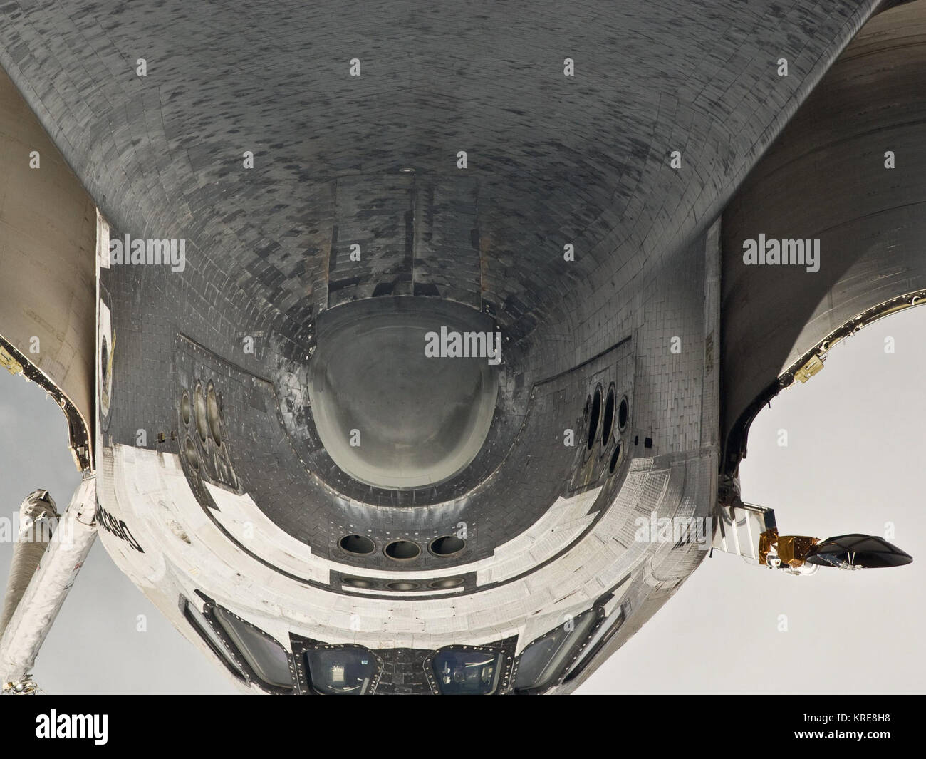 STS-133 Discovery Nose Forward Underside & Crew Cabin Stock Photo - Alamy