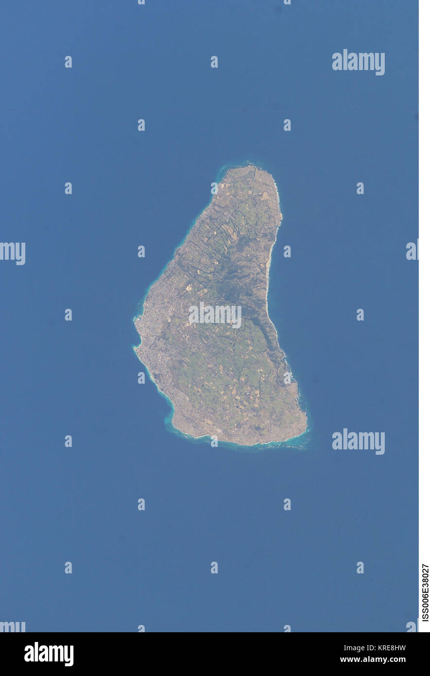 Satellite image of Barbados January 2011 Stock Photo - Alamy