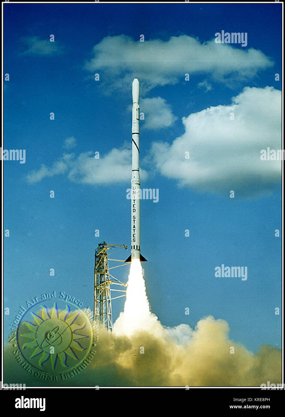 Scout D rocket launch-01 Stock Photo - Alamy