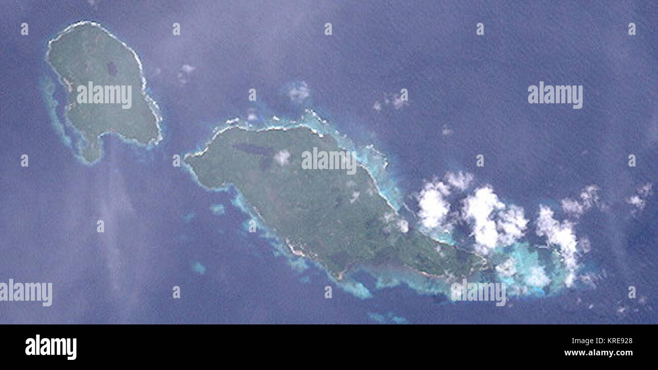 Tarawai Island and Walis Island 28Landsat29 Stock Photo - Alamy