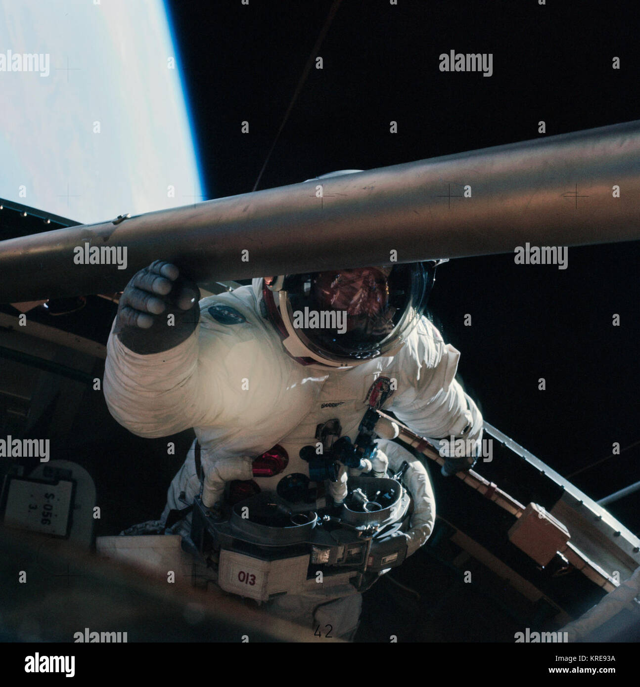 Skylab 3, Owen K. Garriott on EVA Stock Photo - Alamy