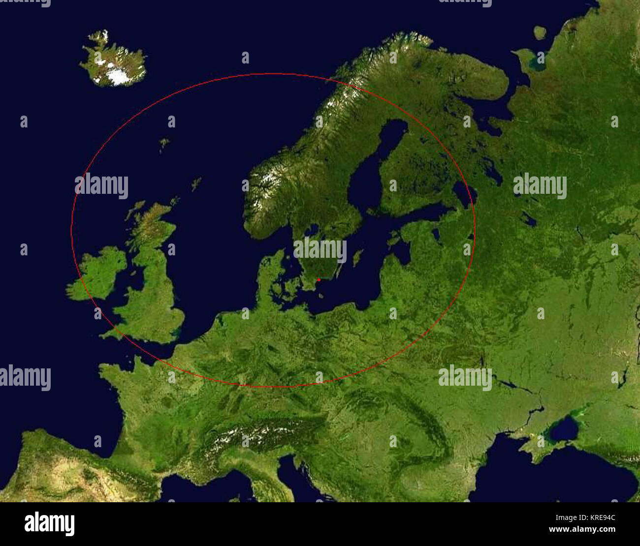 Sölvesborg nighttime coverage Stock Photo - Alamy