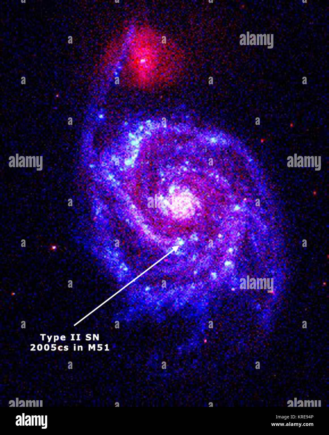 Supernova SN 2005cs Stock Photo - Alamy