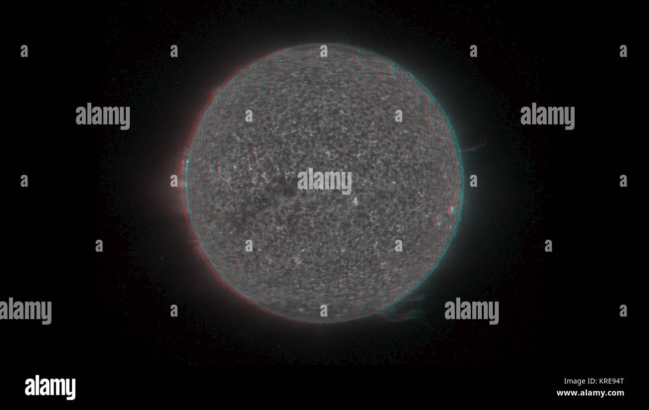 Sun 3D anaglyph STEREO Stock Photo - Alamy