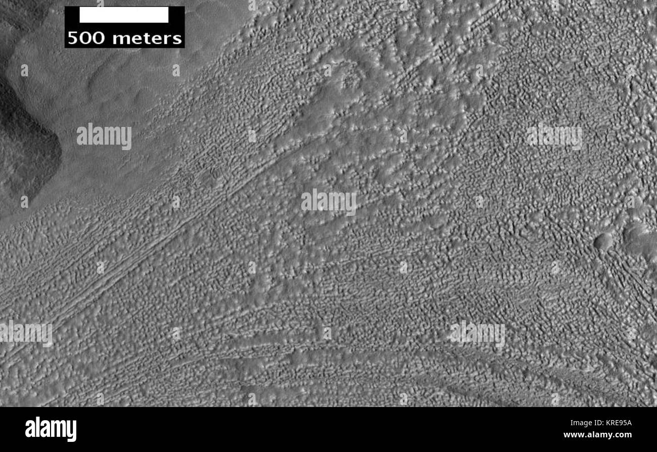 Surface around mound in Deuteronilus Mensae Stock Photo - Alamy