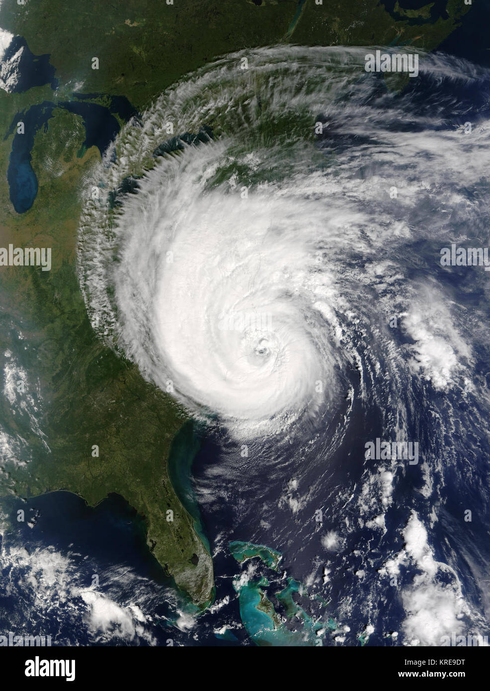 Hurricane Isabel 18 sept 2003 1555Z Stock Photo - Alamy