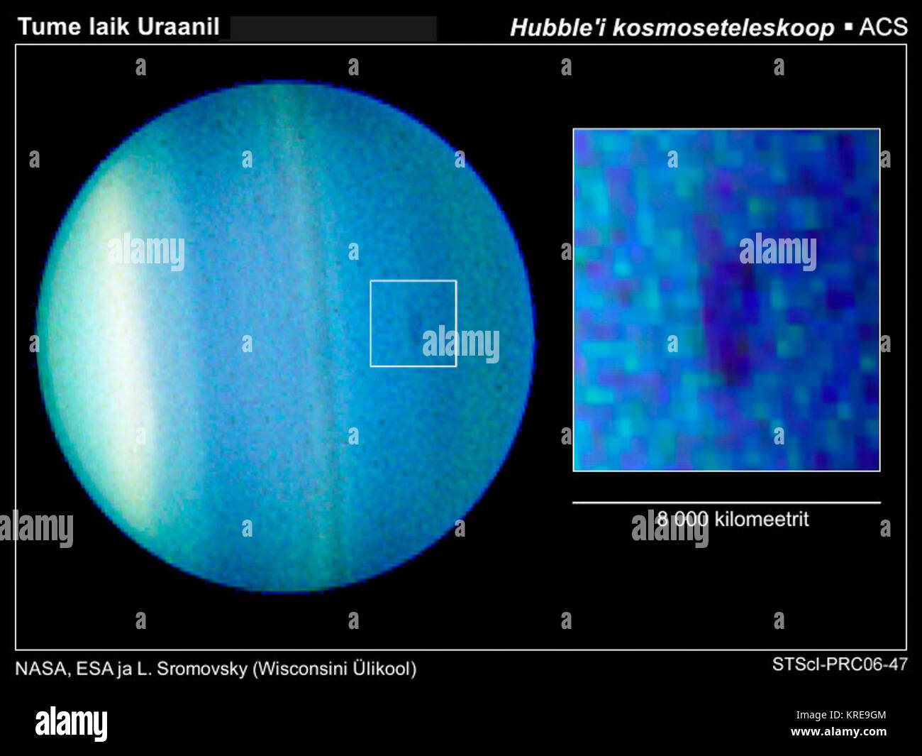 Uranus Dark spot et Stock Photo - Alamy