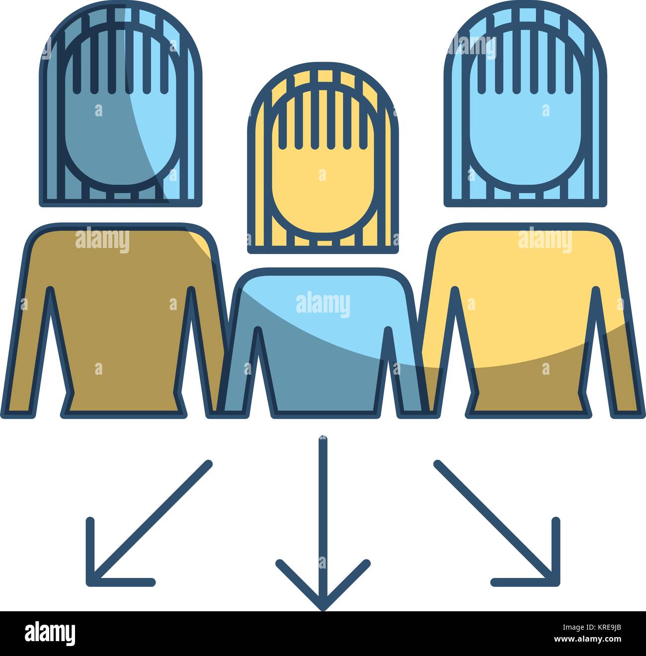 teamwork people group progress arrows Stock Vector Image & Art - Alamy