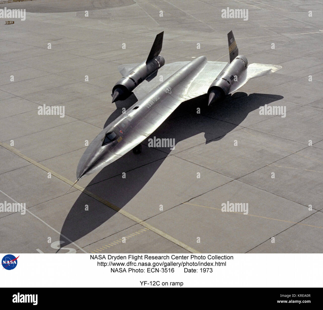 YF-12C on ramp Stock Photo - Alamy