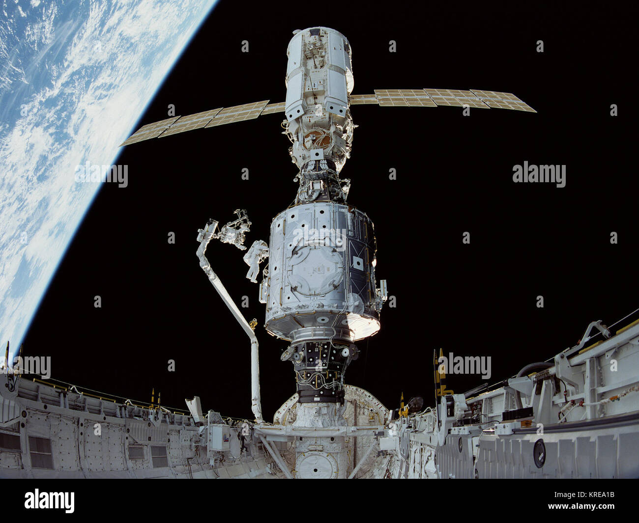 Zarya FGB control module .Russian-built Stock Photo - Alamy