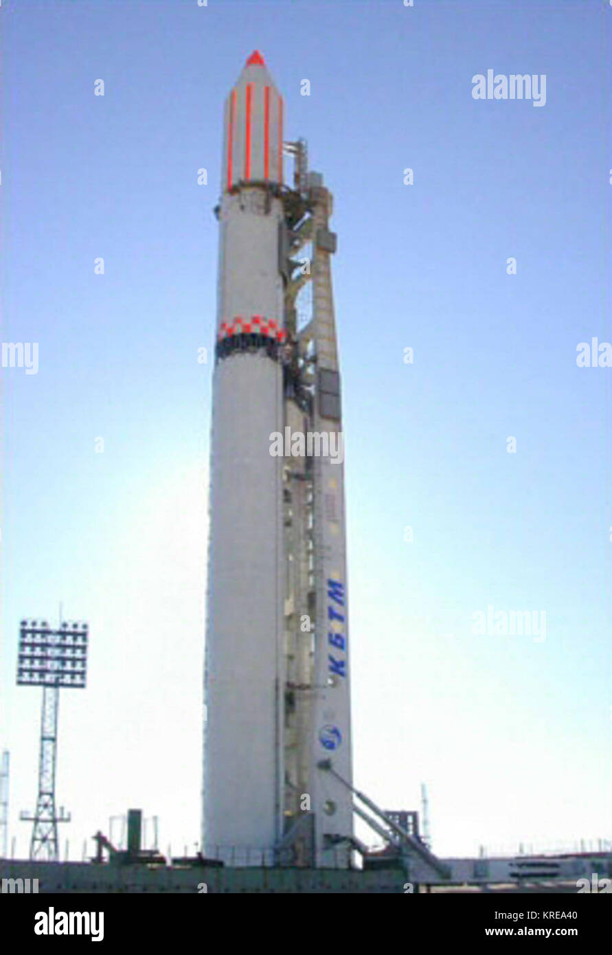 Zenit-2 rocket ready for launch Stock Photo - Alamy