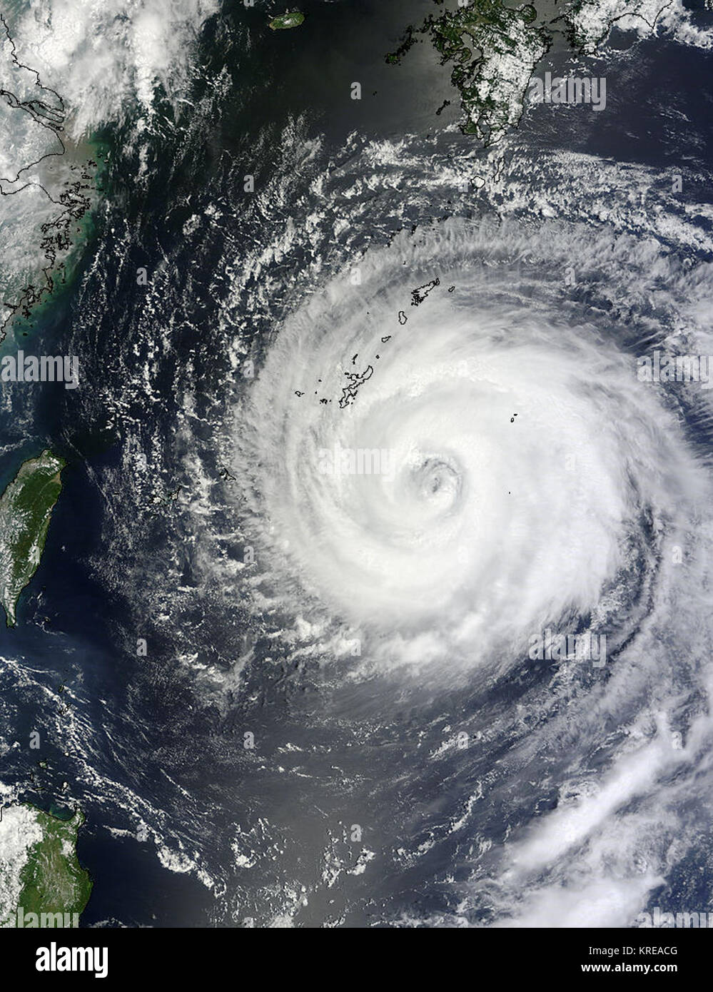 577634main 20110804 Muifa-MODIS full Stock Photo - Alamy