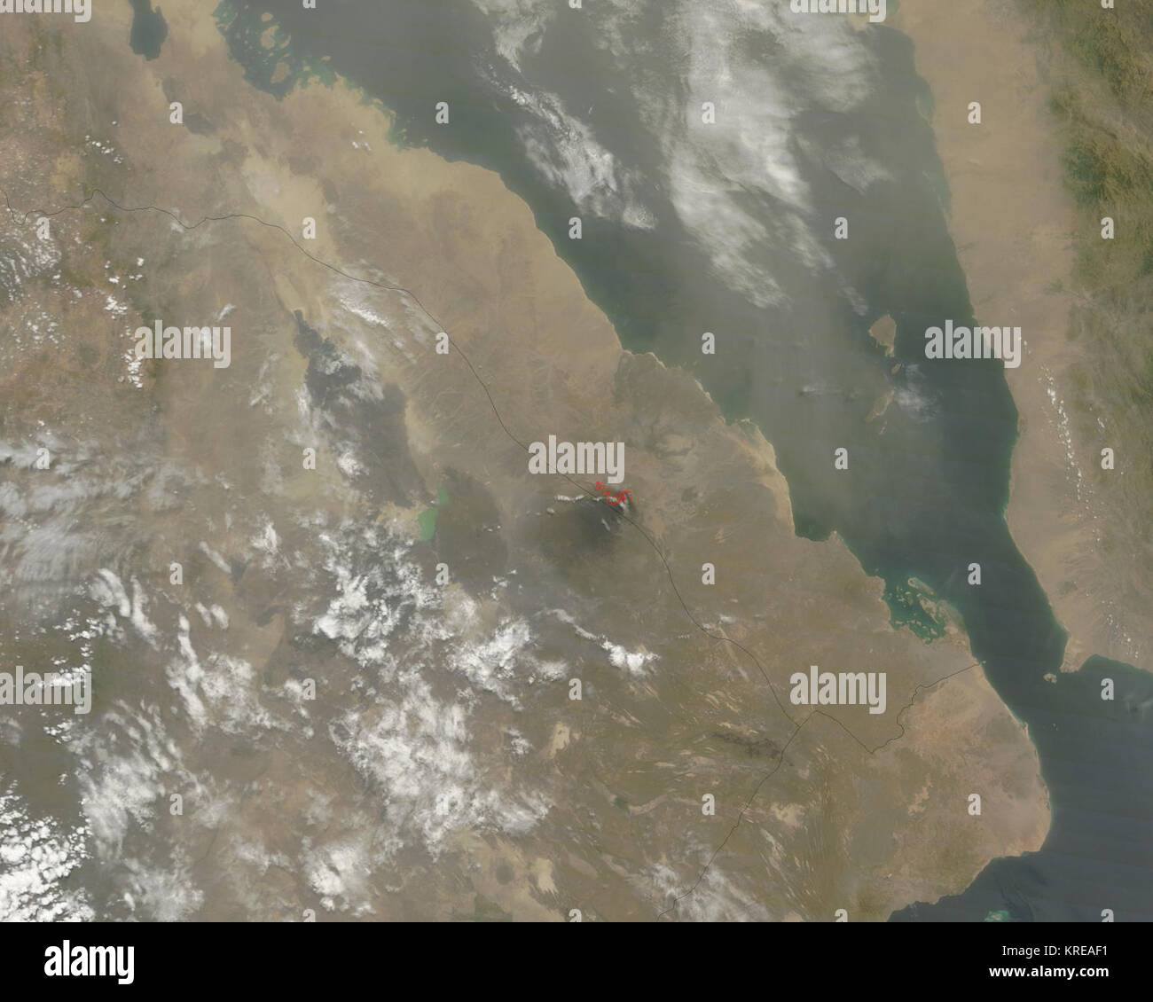 Activity at Nabro volcano, Eritrea, 06-29-2011 Stock Photo - Alamy