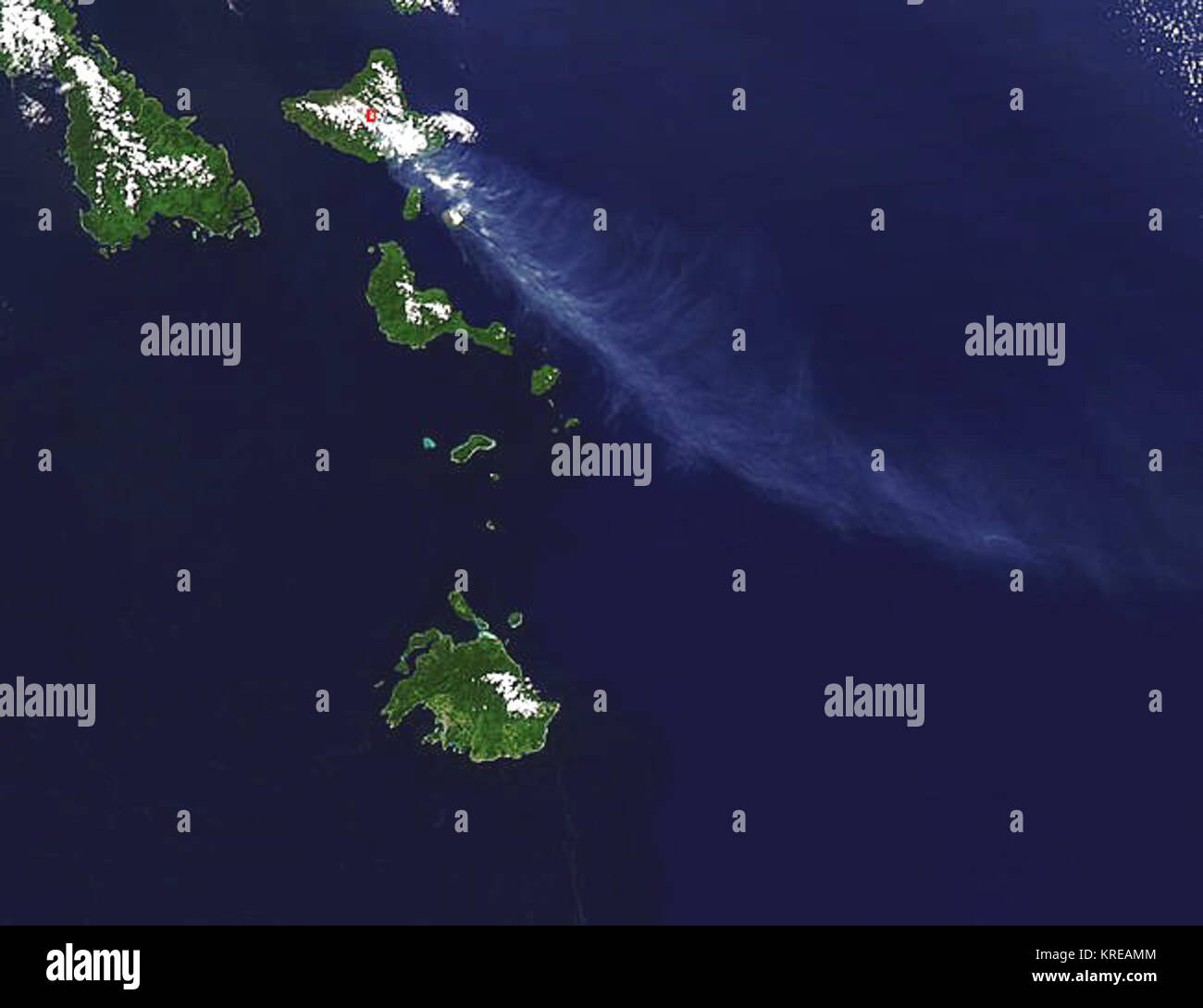 Ambrym from sat Stock Photo - Alamy