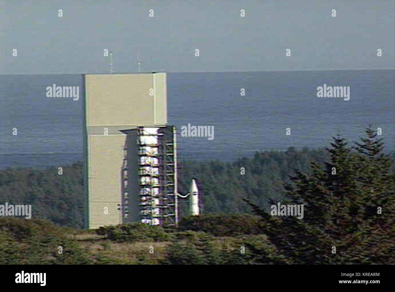 Athena 1 rocket launching from Kodiak Island 2 Stock Photo - Alamy