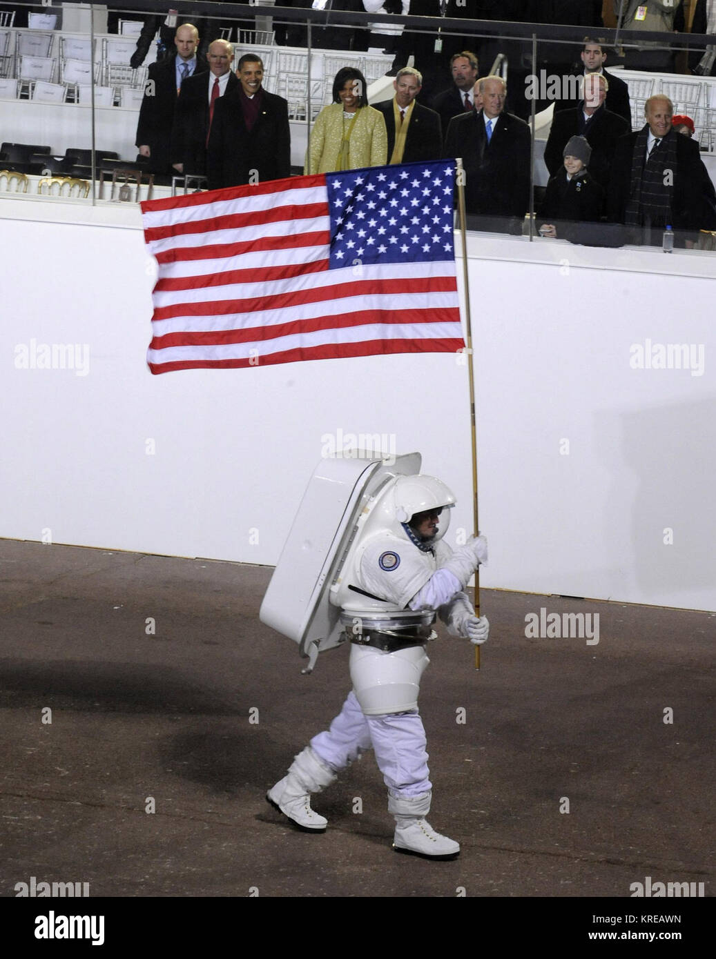 Astronaut Rex Walheim at 2009 Presidential inauguration parade Stock ...