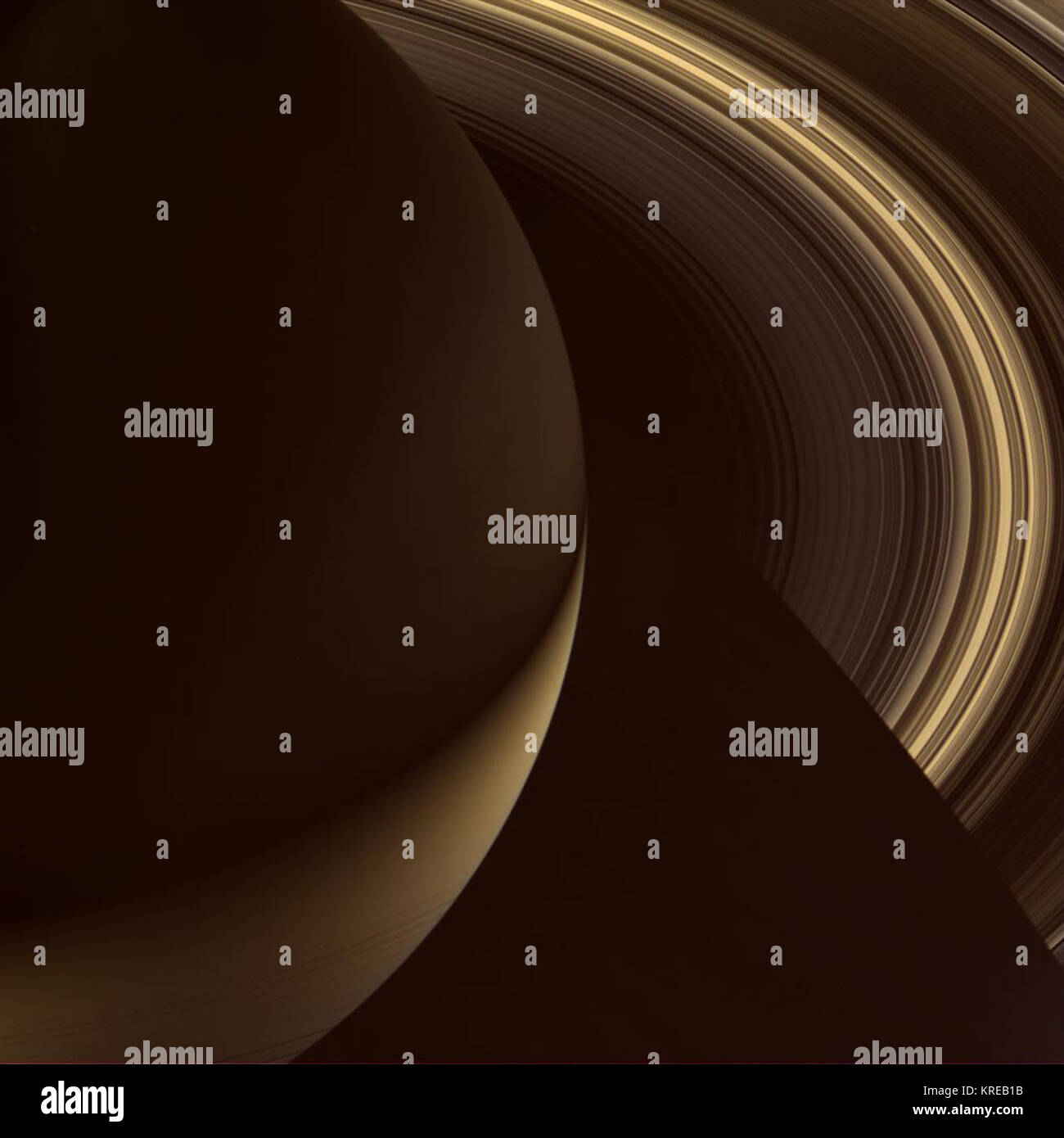 Golden Night on Saturn Stock Photo - Alamy