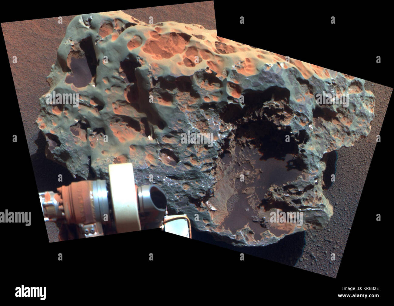 Block Island meteorite color close-up (PIA12193 Stock Photo - Alamy