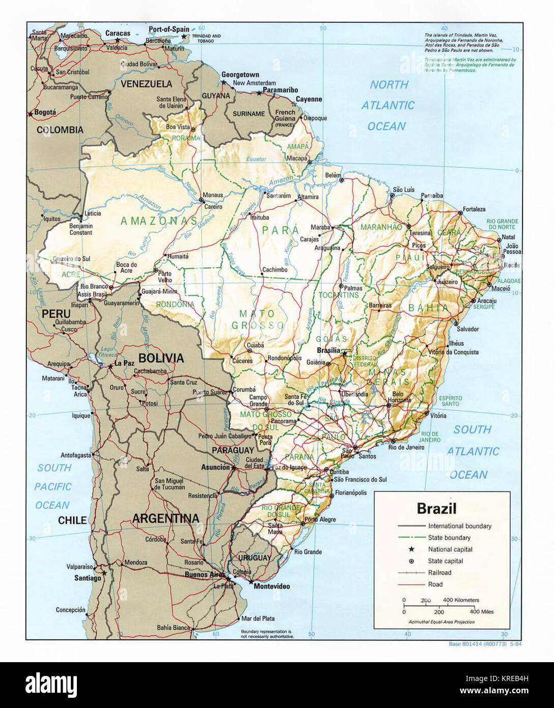 Brazil at night nasa hi-res stock photography and images - Alamy