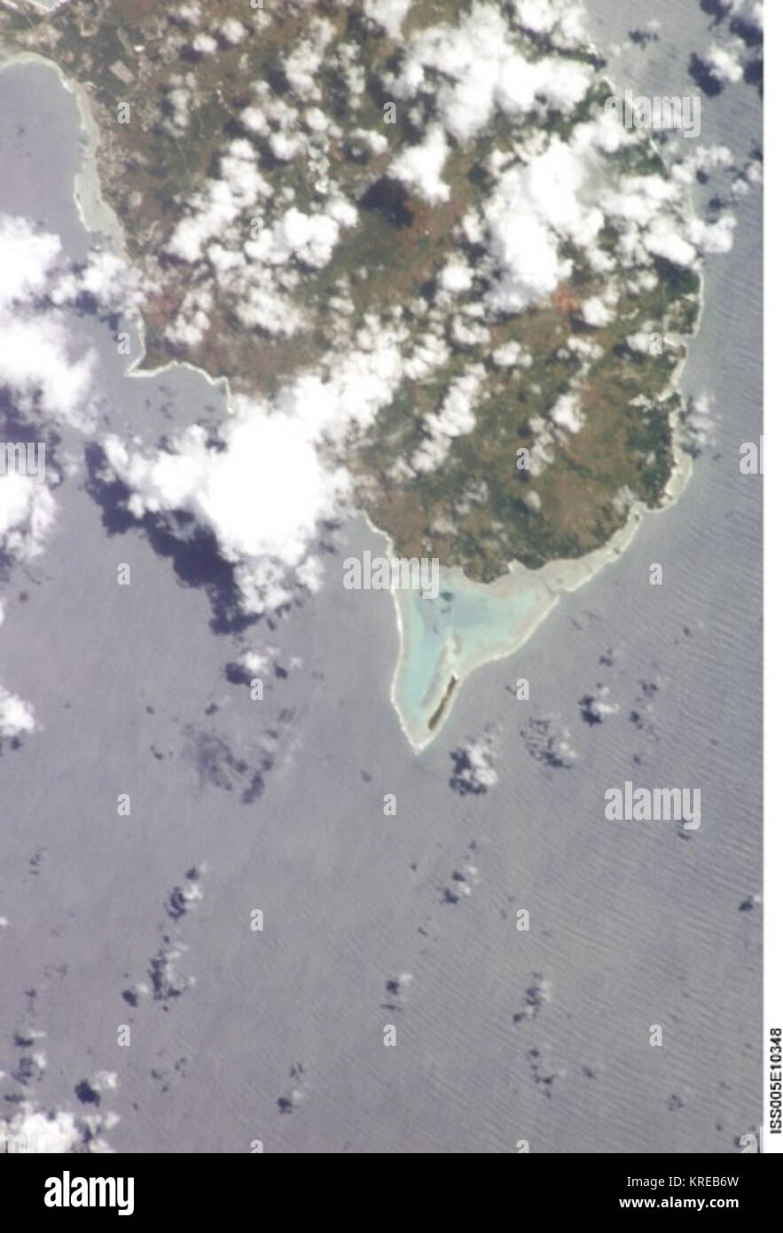 South Guam from space Stock Photo - Alamy