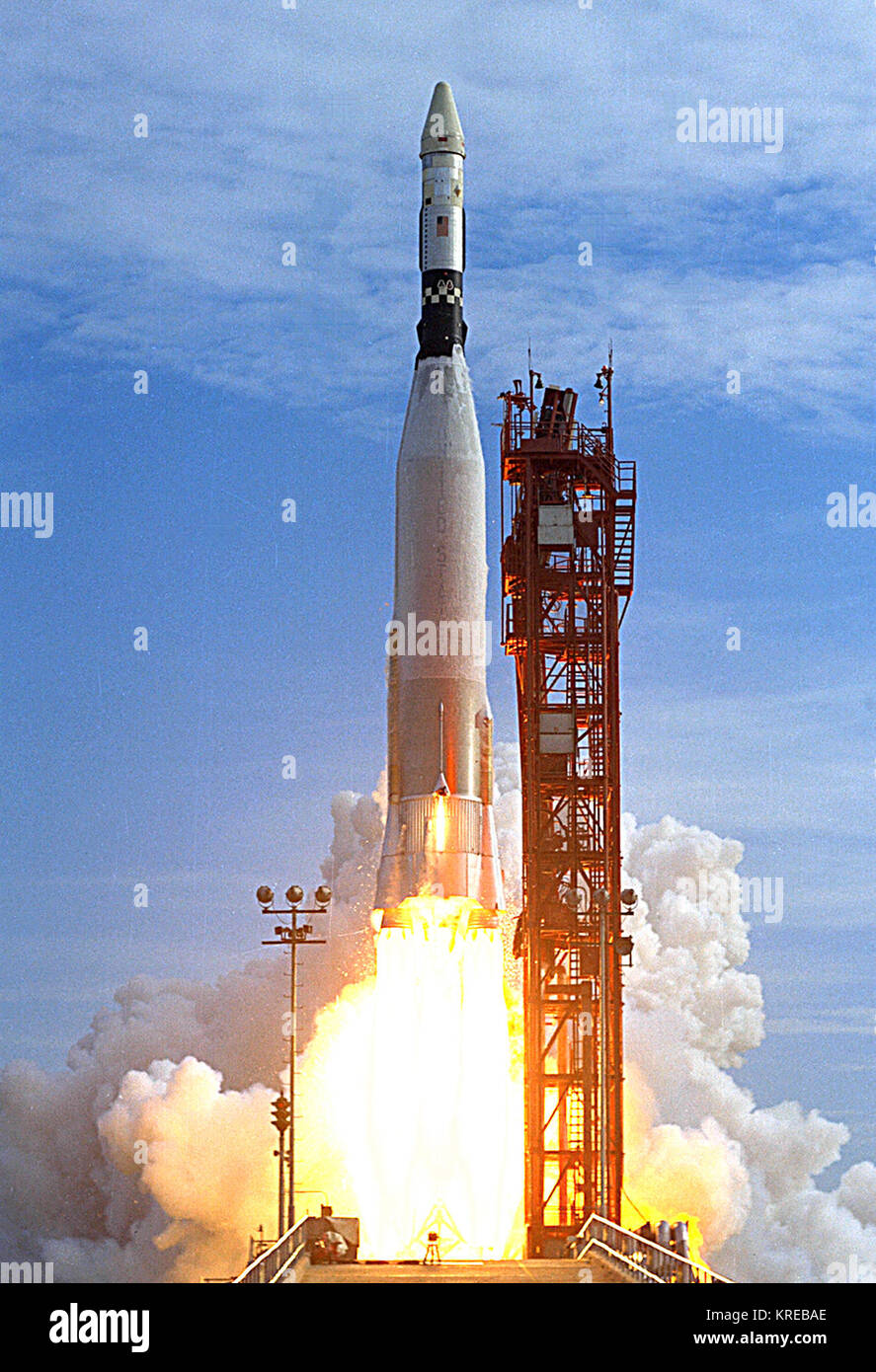 Atlas Agena Launch - GPN-2000-001019 (cropped Stock Photo - Alamy